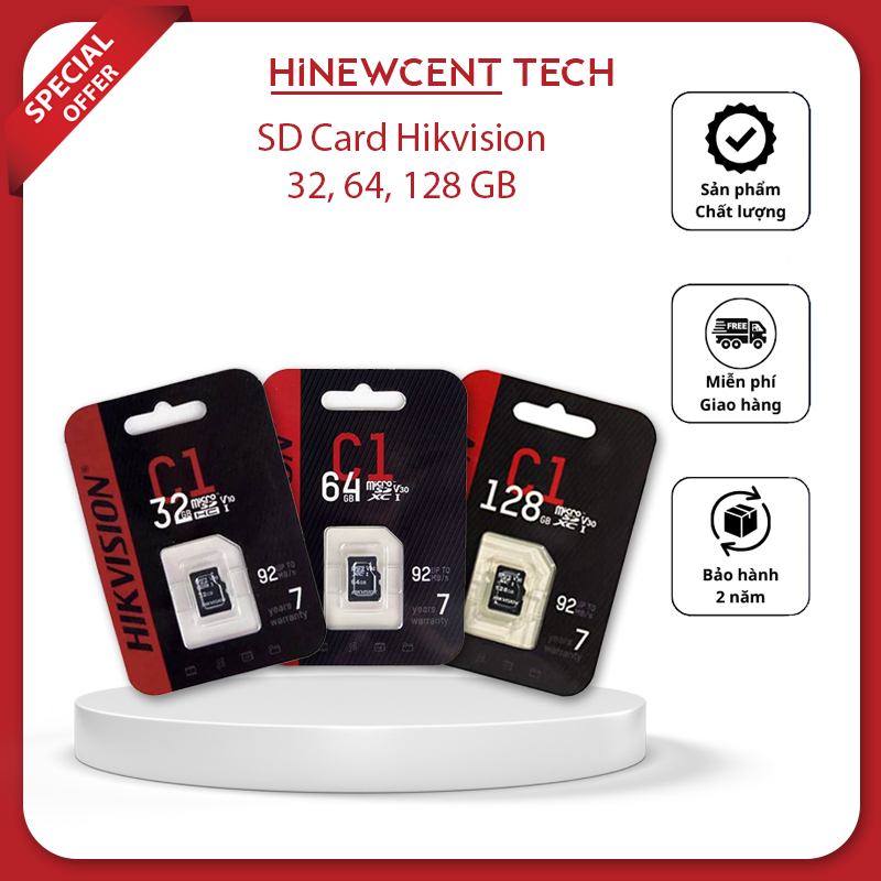 Hikvision HS-TF-C1 Micro SD Memory Card 32G/64G/128G CNS Class 10 for ...