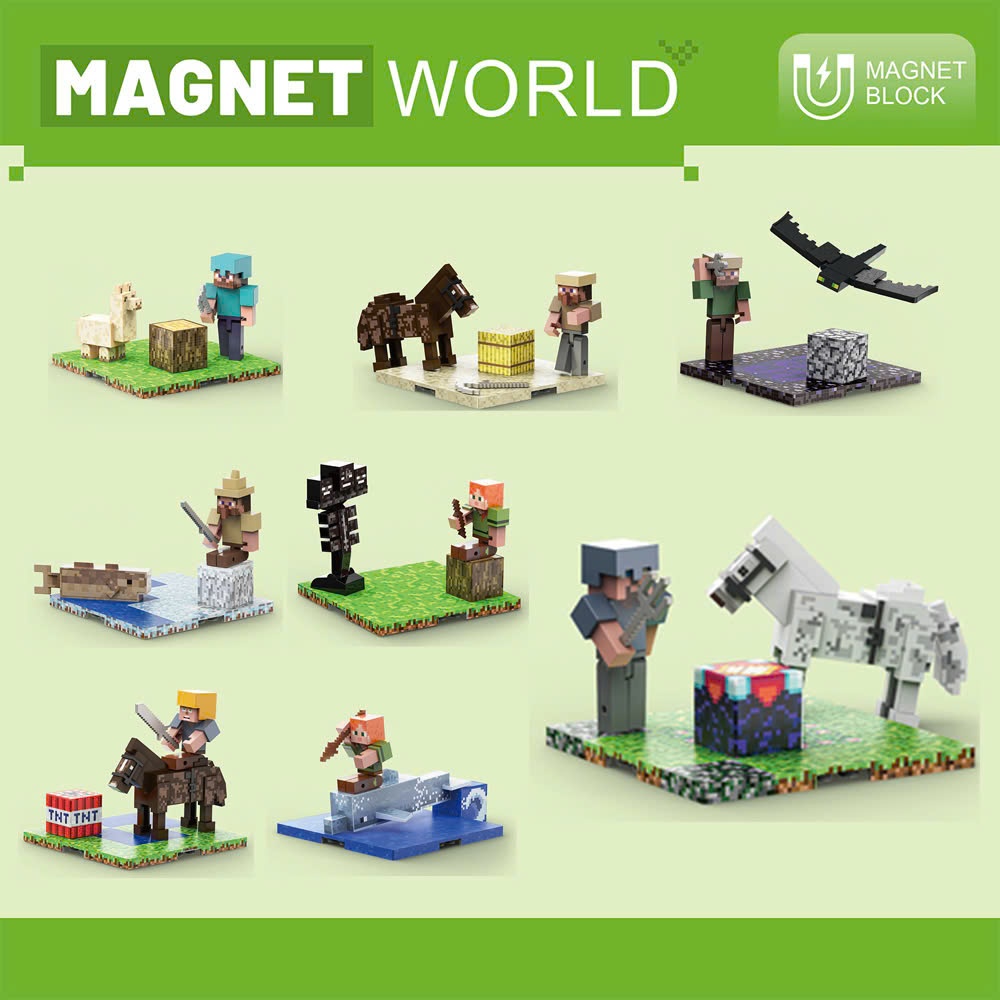 Minecraft Models with Magnets, Minecraft Toys with Magnets Minecraft ...