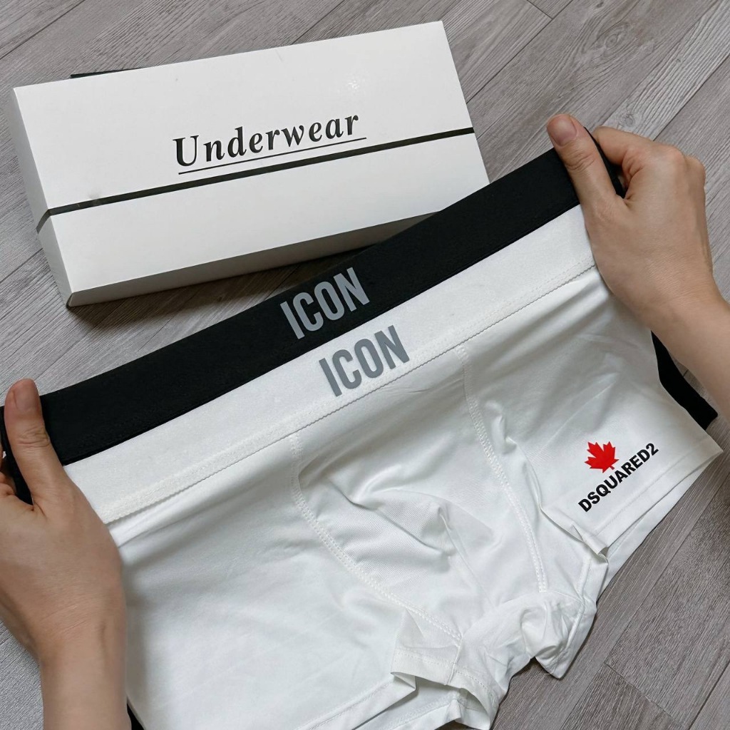 Men's Underwear [COMBO 5C] men's boxer cold elastic breathable 4-way ...