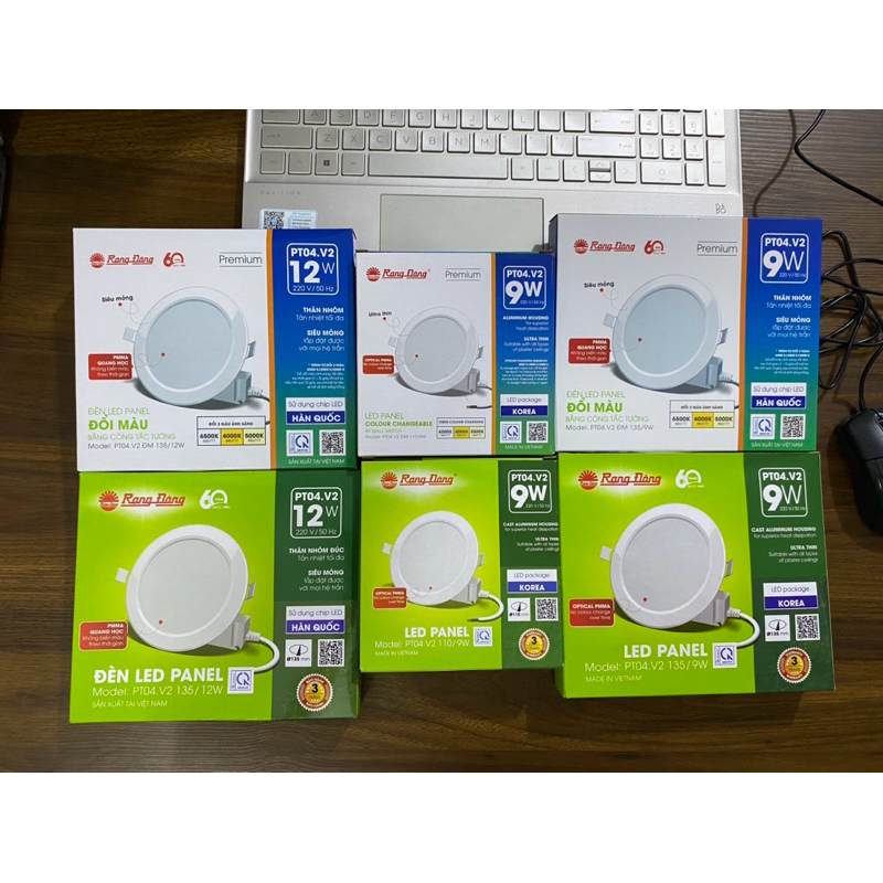 (Rang Dong) Rang Dong PT04 round recessed LED Panel light.Genuine V2 9W, 12W | Shopee Malaysia