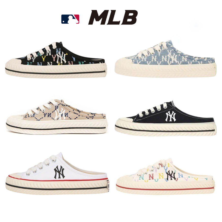 [ Genuine Full Hidentag ] MLB Playball Mule Shoes in Assorted Colors, Genuine MLB Shoes for Men ...