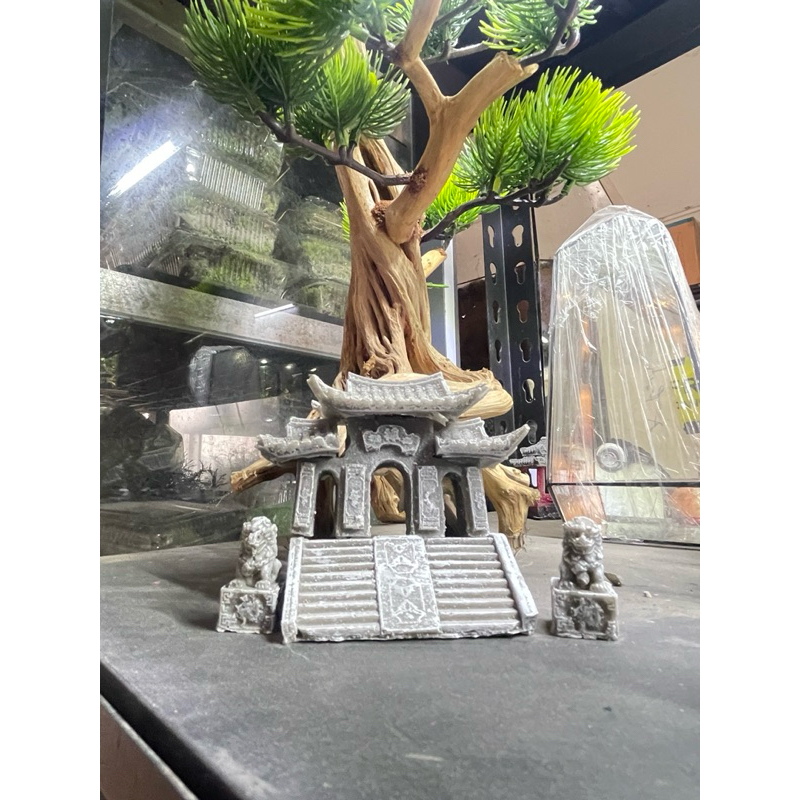 Mini Village Gate Model for Small Landscape Decoration, Aquarium 10cm ...