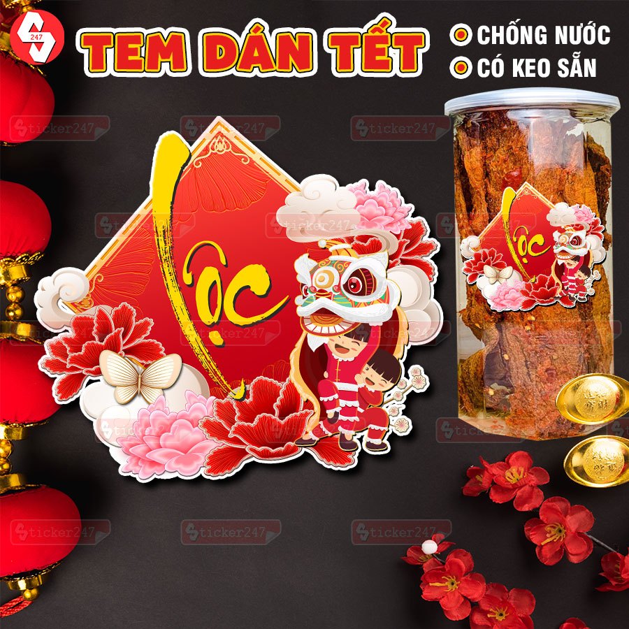 Sticker Loc LetterCNY, Decorative Decal CongratulationsCNY ...