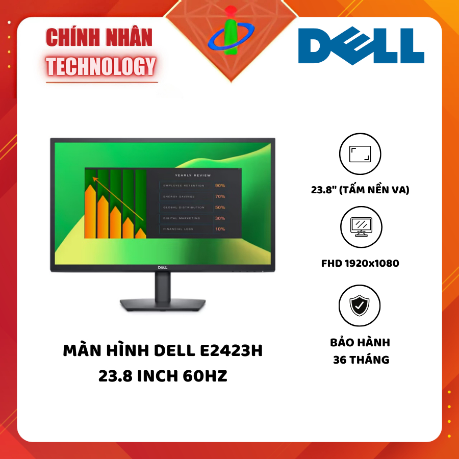 Dell E2423H/ 24inch FullHD 60Hz Anti-Glare 8ms Monitor/ Office, gaming ...