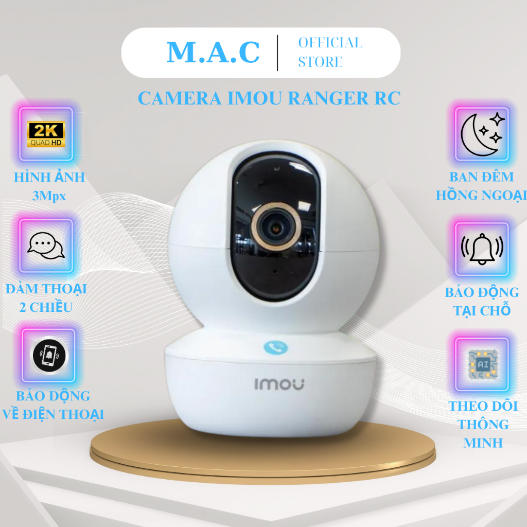 Imou RANGER RC CAMERA with 4MP resolution, 2-way conversation, 360 ...