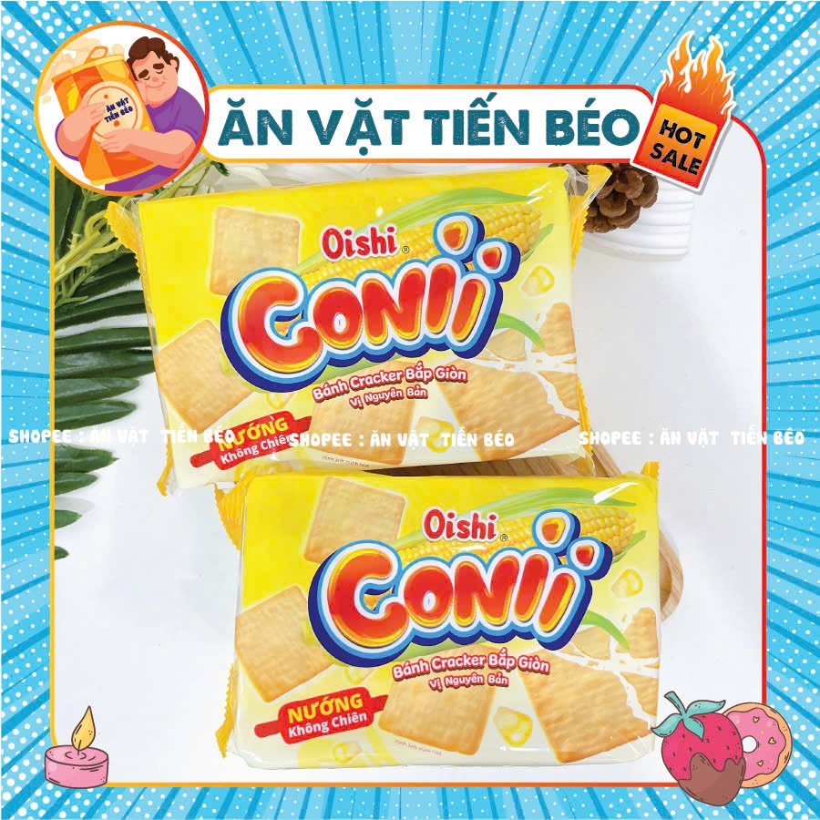 Oishi Crispy Corn Cracker Original flavor (150g bag has 10 small ...