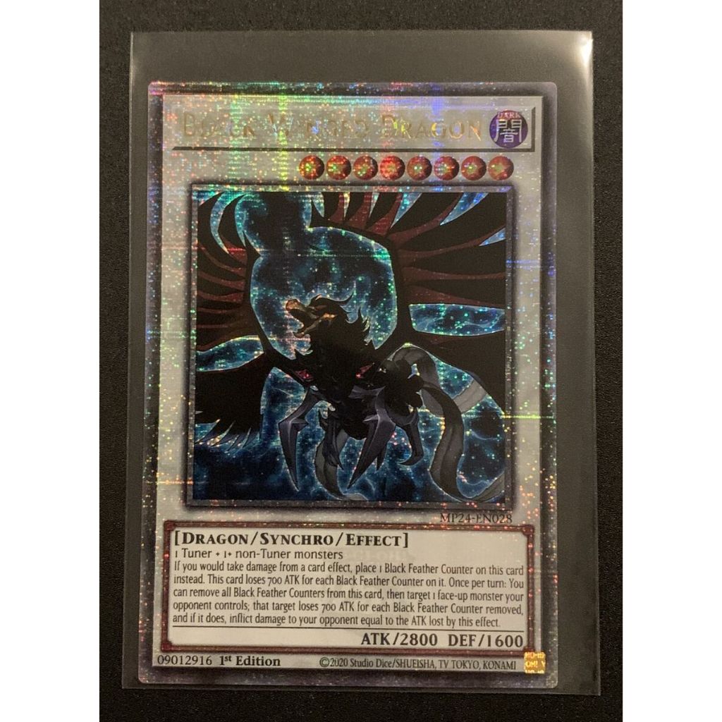 Yugioh Cards - TCG - Black-Winged Dragon - MP24-EN028 - Quarter Century Rare 1st Edition ...