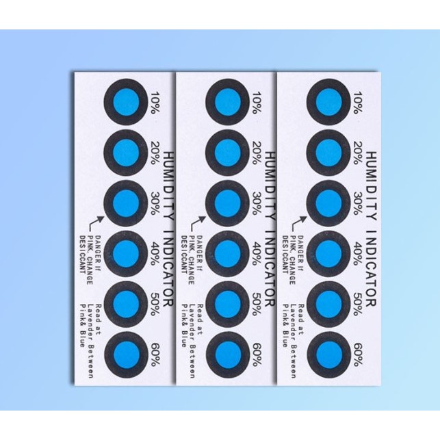 Humidity indicator card (Temperature measuring card, also known as HIC ...