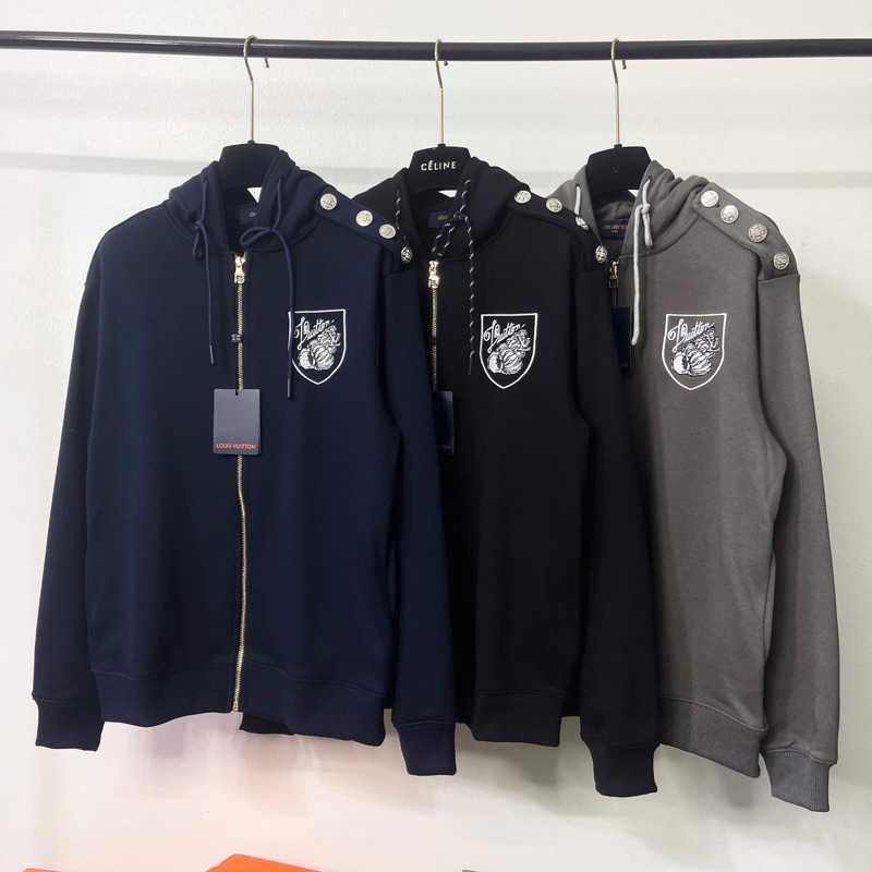 Jacket Men's and women's zip hoodie Waist Vi embroidered with shell ...
