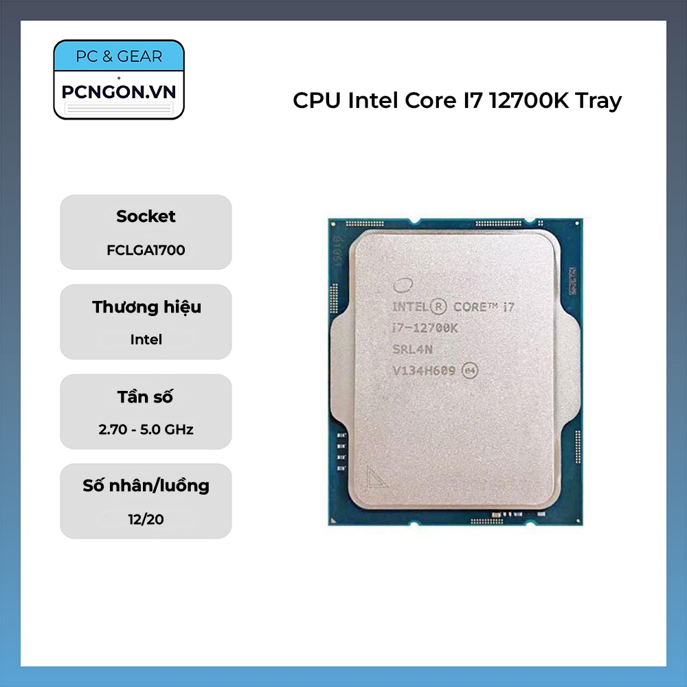 [PCNGON] Intel Core I7 Tray CPU (2.7GHz Turbo 5.0GHz, 12 cores 20 threads) | Shopee Malaysia
