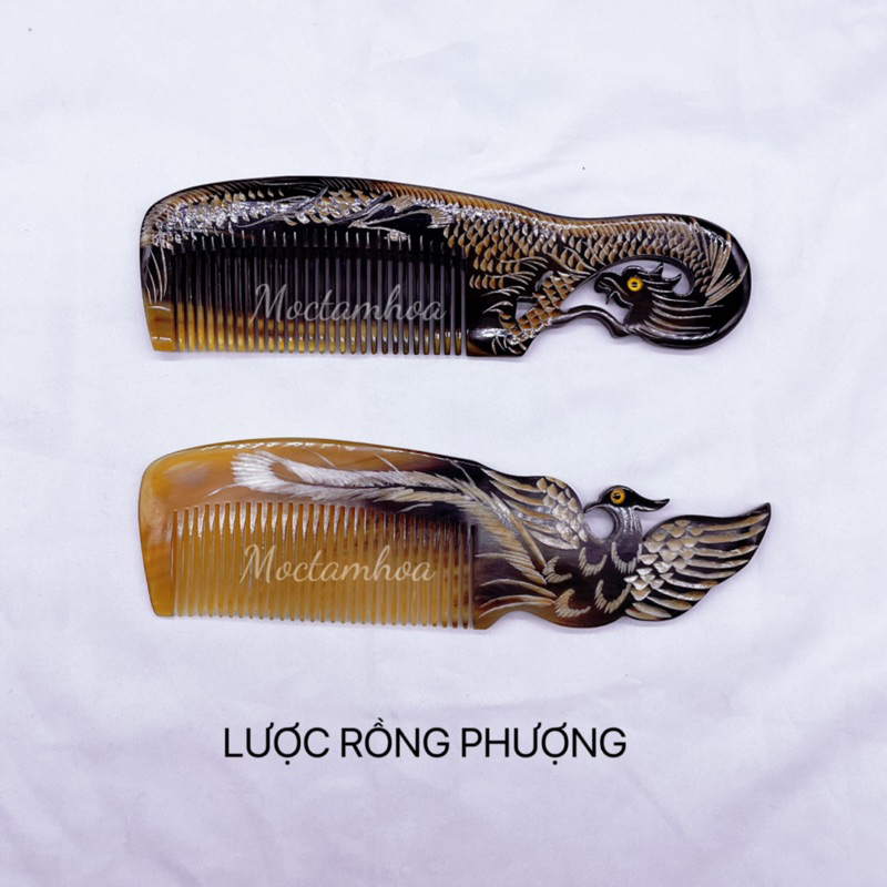 High Quality Buffalo Horn Comb with Dragon and Phoenix Shape, Cheap ...