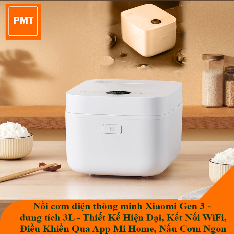 Xiaomi Smart Rice Cooker Gen 3 - 3L - Modern Design, WiFi Connection ...