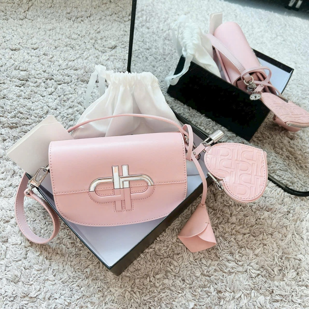 Women's bag Pedro bag set of 3 Piece with heart charm size 18 full box ...