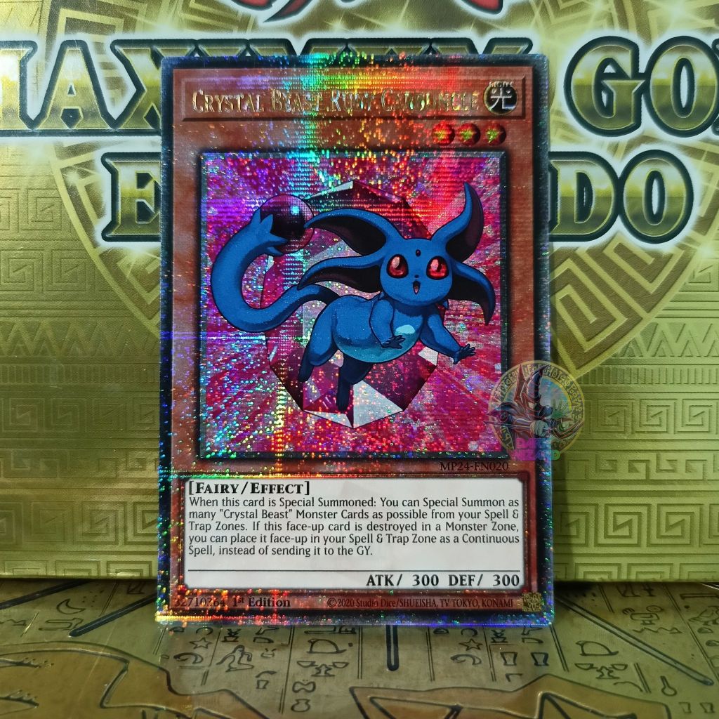 Crystal Beast Ruby Carbuncle – MP24-EN020 – Quarter Century Rare ...