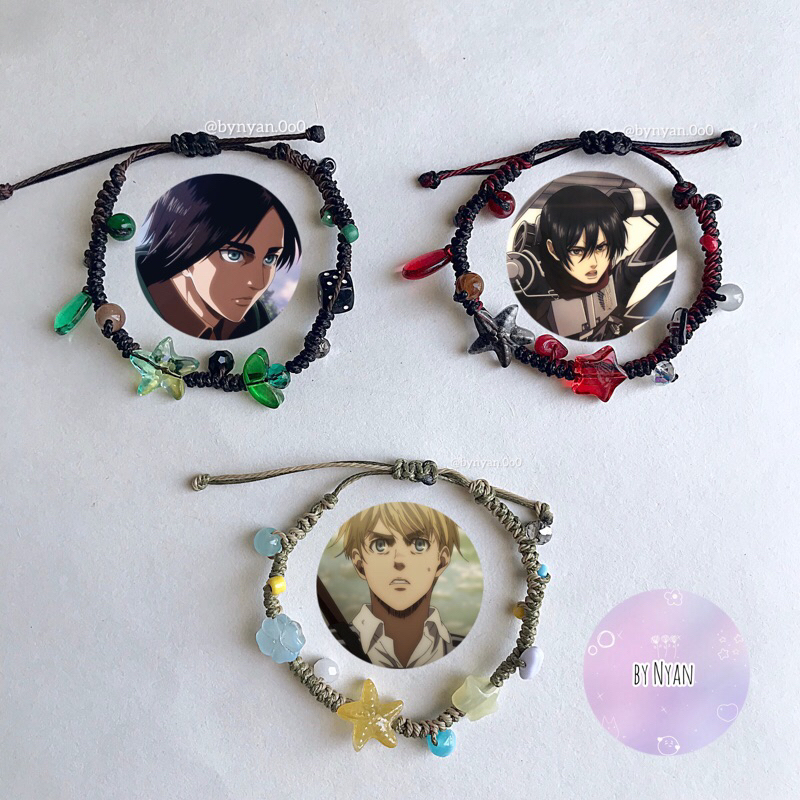 {ByNyan} Attack On Titan Bracelets - AOT Bracelets (Read Description ...