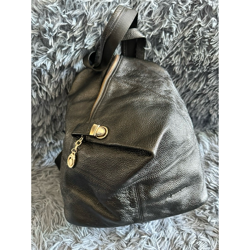 Branded genuine leather backpack, bottom width 28 (width 14) height 32 ...