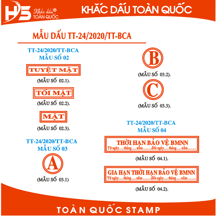 Seal A, B, C, HONEY, SEGMENT, SECRETS, NUMBERS, NUMBERS (According to Circular No. 24/2020/TT ...