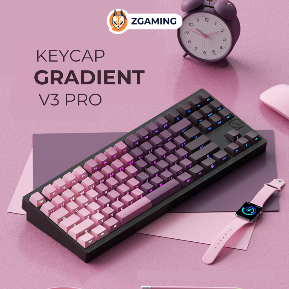 Keycap Gradient Ninja (Side Print) V3 PRO | Oem, Through Led, Full 121 ...