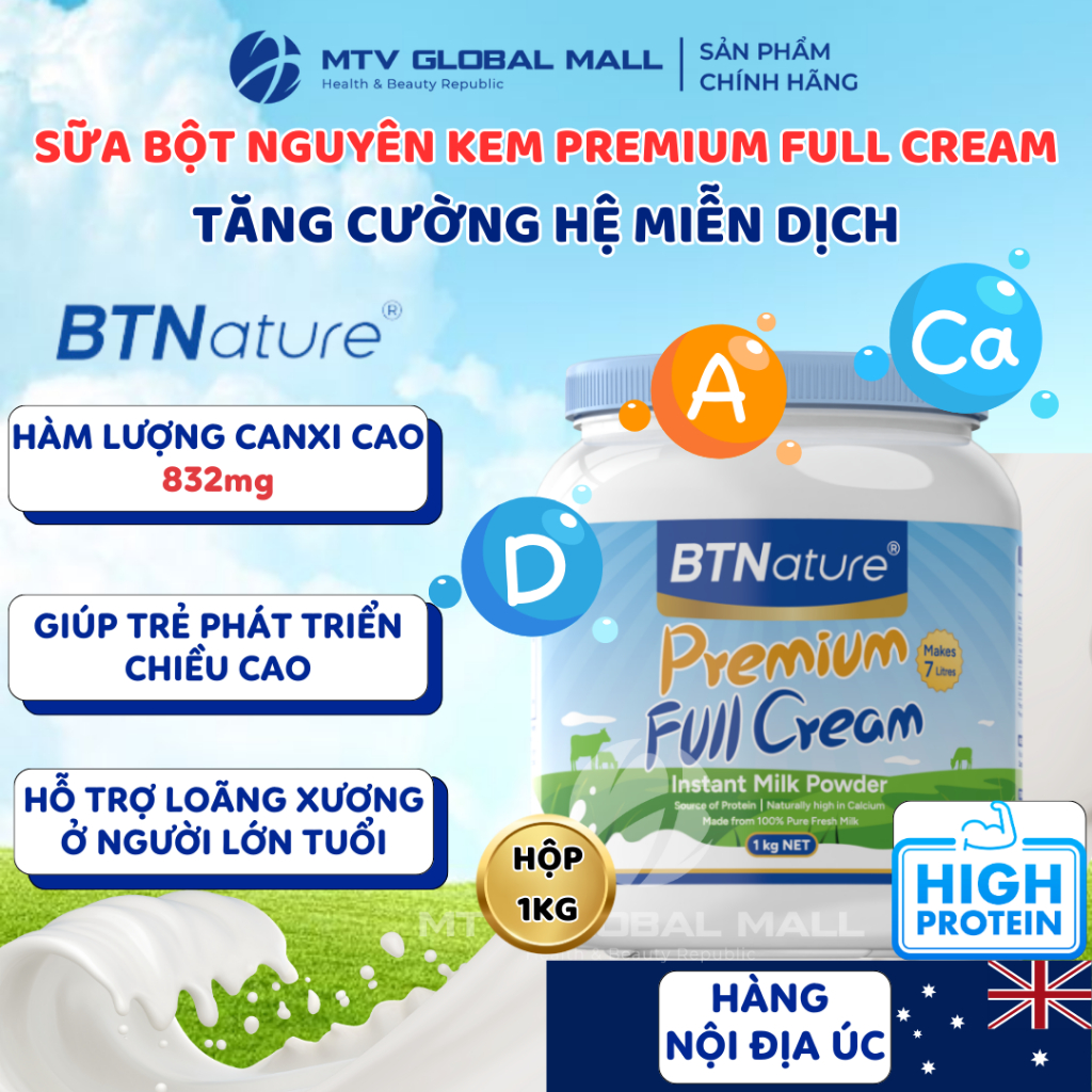 T5 Date May 2025| Btnature Premium Whole Milk Powder 1kg Calcium ...
