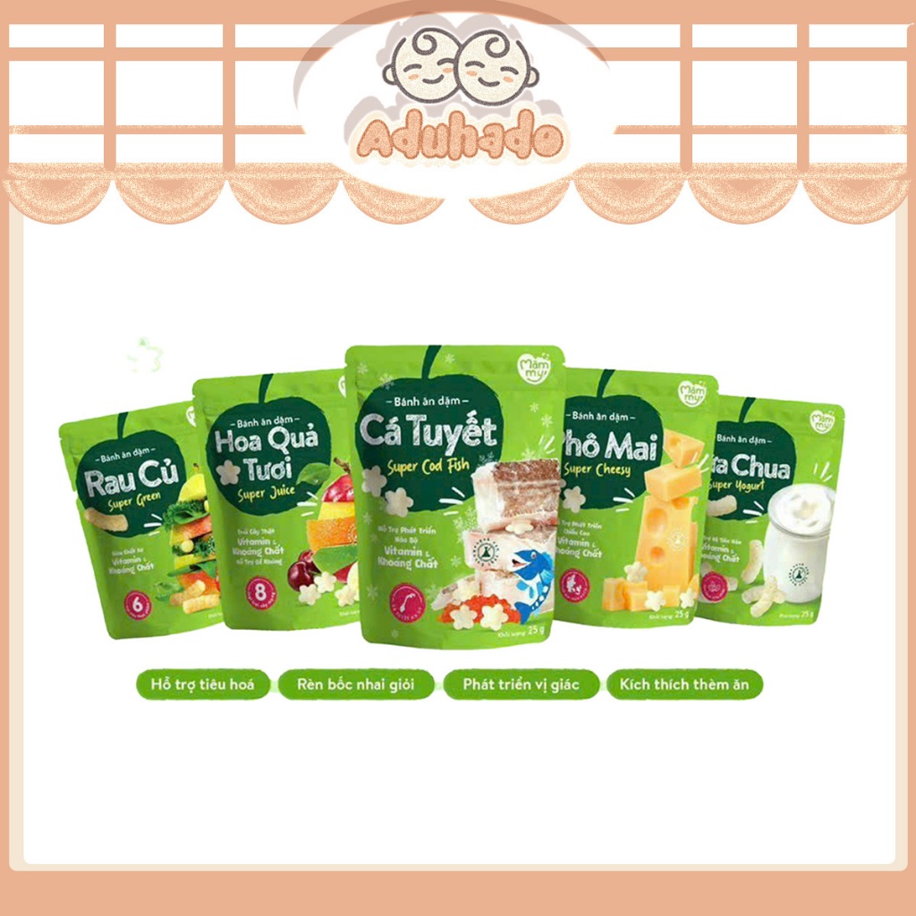 [ Mammy ] Crispy Snacks with flavors of vegetables, cheese, fruit, cod ...