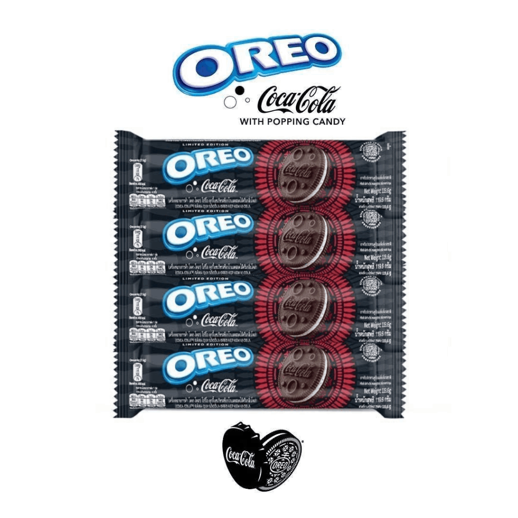 Combo of 3 Coca Cola Oreo Ice Cream Cookie Bars Pack 119.6g | Shopee ...