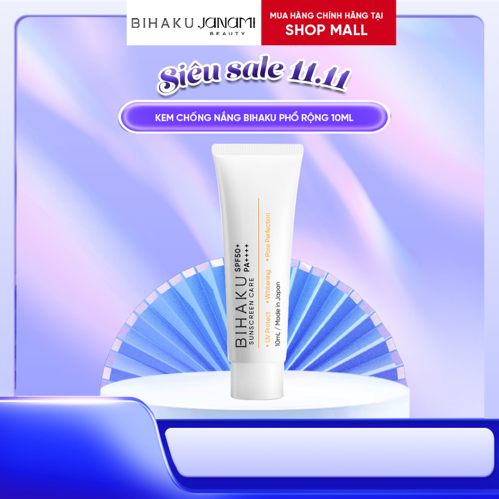 Bihaku Sunscreen SPF 50+, PA++++ for sensitive and skin whitening 10ml ...