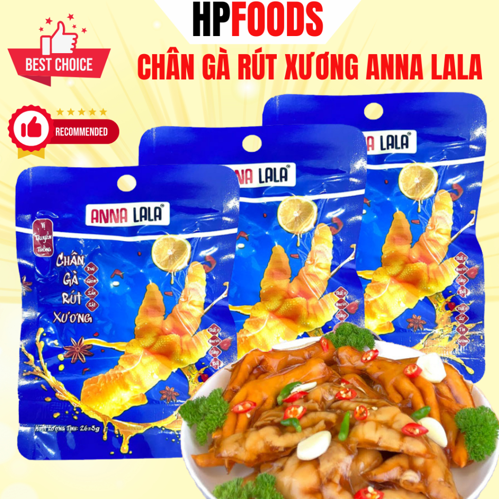 Anna Lala boneless chicken feet 26g pack - instant snacks spicy ...