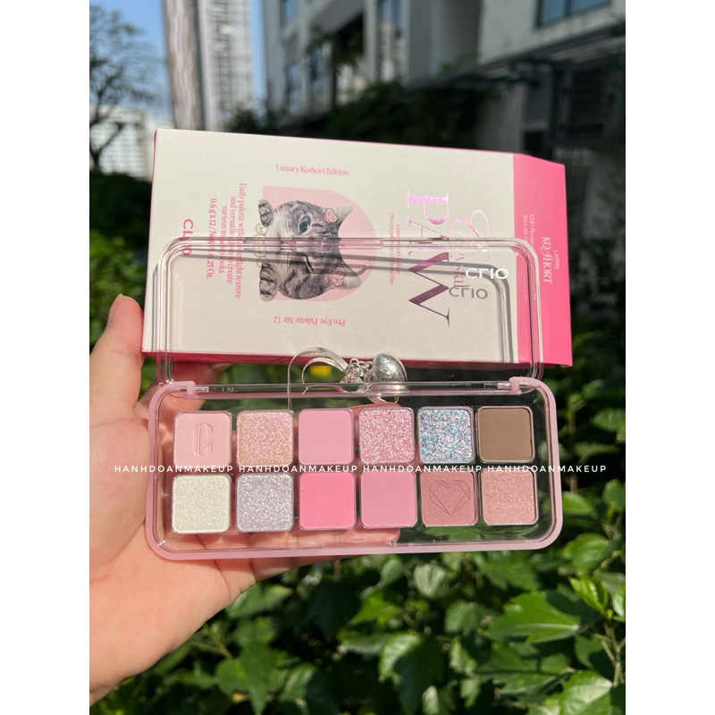 Clio Pro Eye Air eyeshadow palette 12 tones 12 Crystal Soles Cool ...