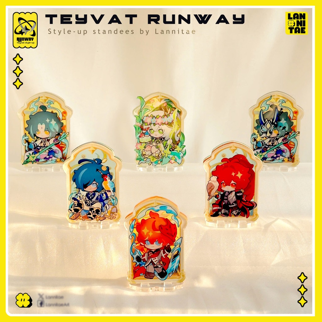 Combo 7 INSURANCE Standee Style-Up TEYVAT RUNWAY GI - Updated with 3 ...
