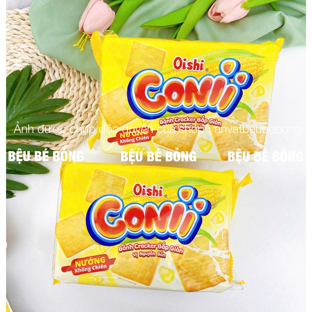 Oishi Crispy Corn Cracker Original flavor (150g bag has 10 small ...
