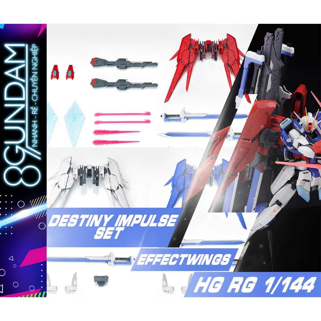 Destiny Impulse Set Accessory Assembly Model for RG HG 1/144 (Effect ...
