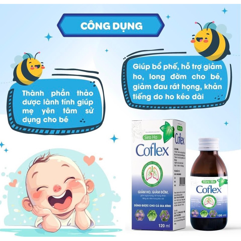 Coflex herbal cough syrup 120ml helps relieve cough, clear phlegm, sore ...