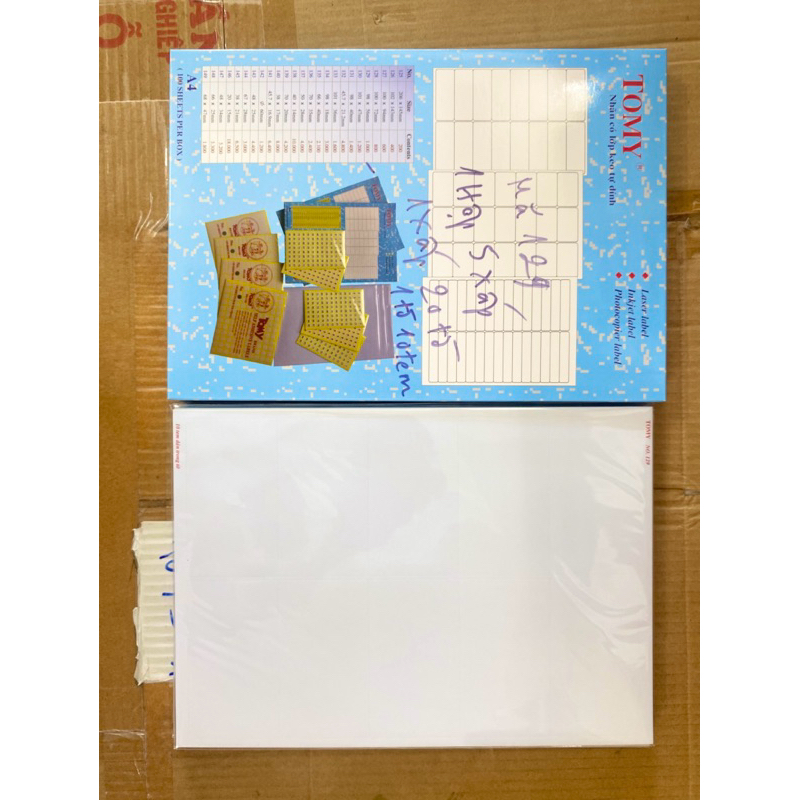 Tomy A4 barcode printing Decal paper, A4 size label printing Decal ...