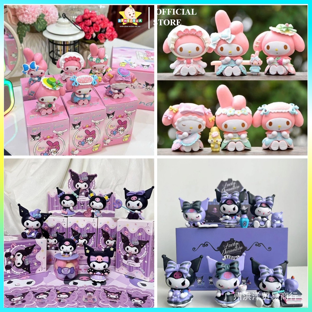 Kuromi Blind box lightning 6 secret gift boxes kuromi melody, set of 6 secret gift boxes kuromi ...