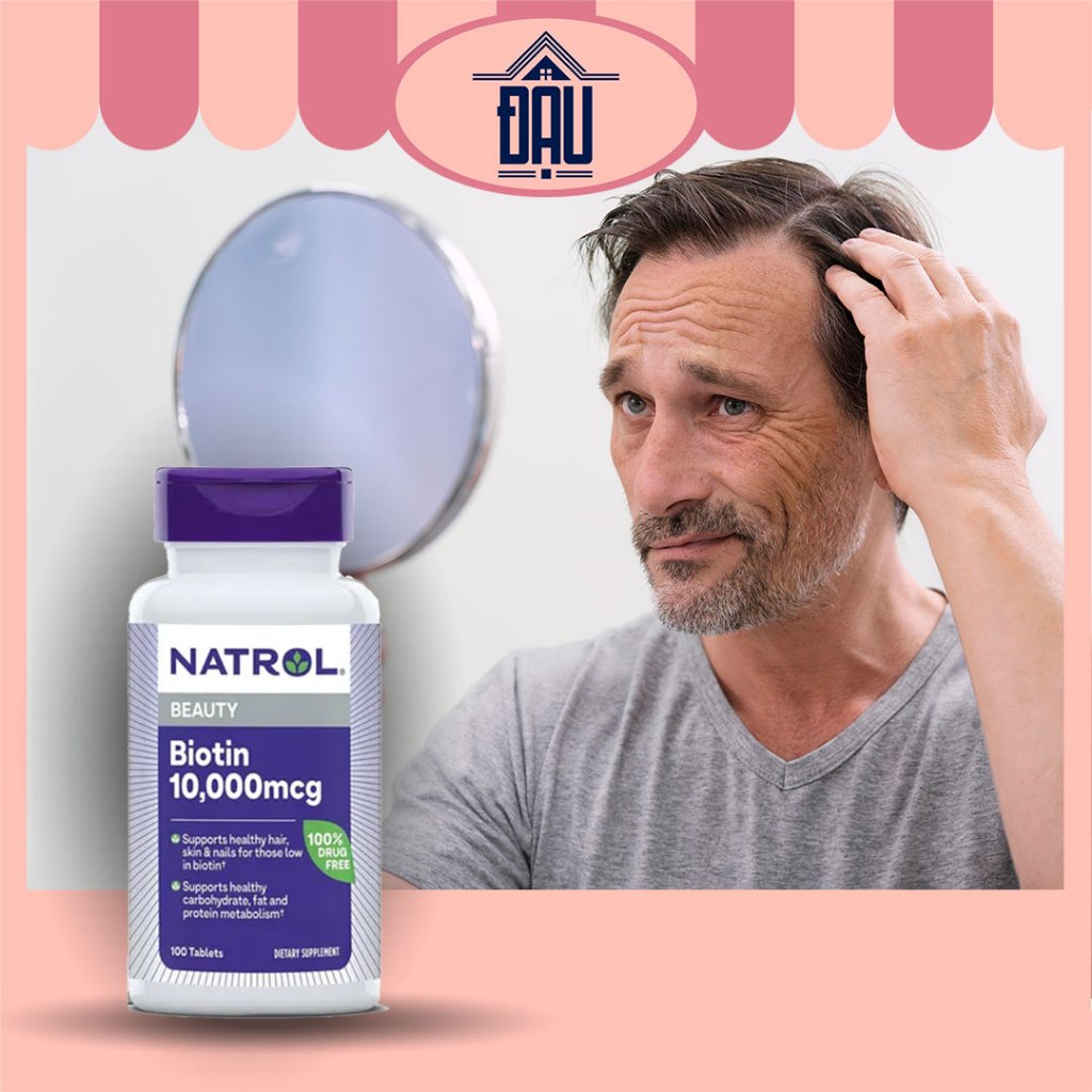 Natrol Biotin 10000 Mcg hair growth pills from America, reduces ...