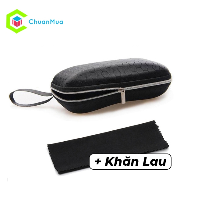 Modern Hexagonal Pattern Zipper Glasses Case for Glasses Storage with ...