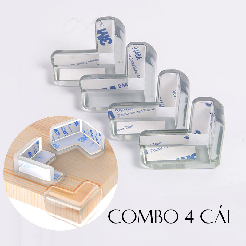 Set of 4 L-shaped Silicone Table Corner Covers (DD) | Shopee Malaysia