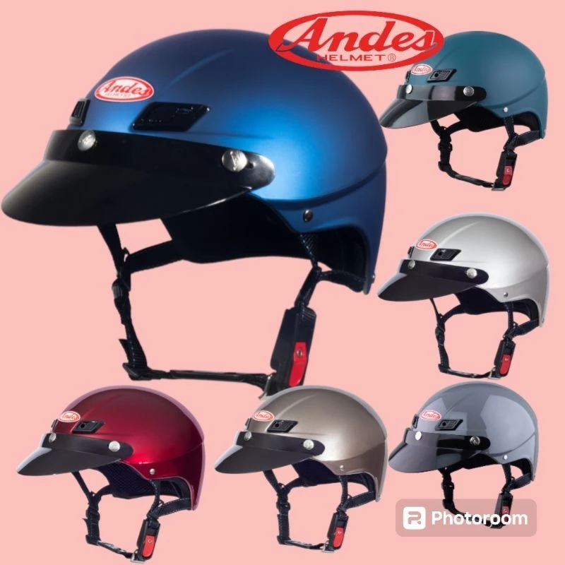 Andes 109 half-head helmet with super nice genuine blade | Shopee Malaysia