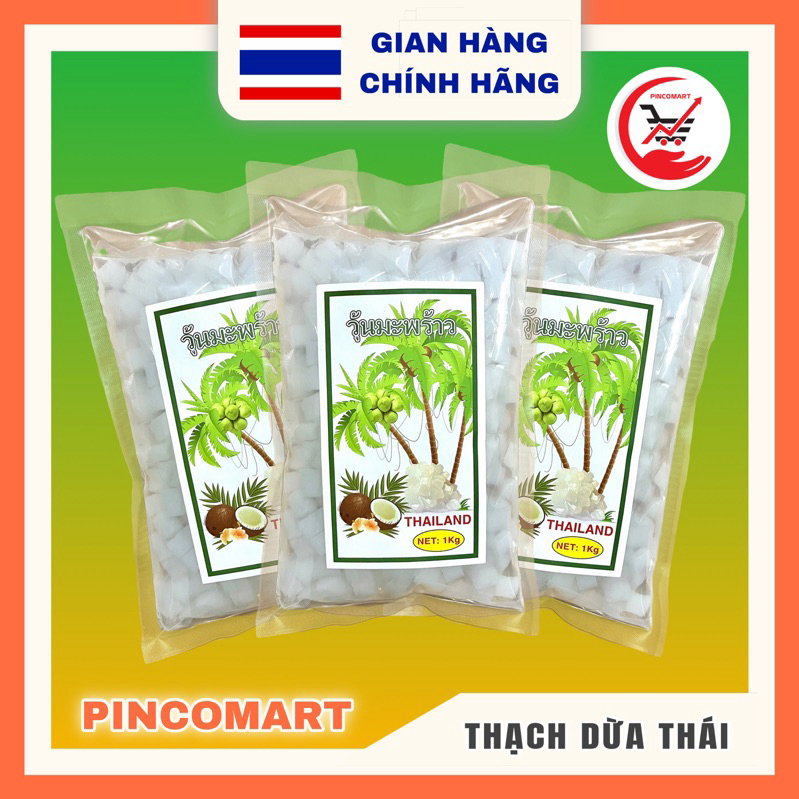 Delicious and chewy Thai Coconut Jelly in bags - Imported from Thailand ...