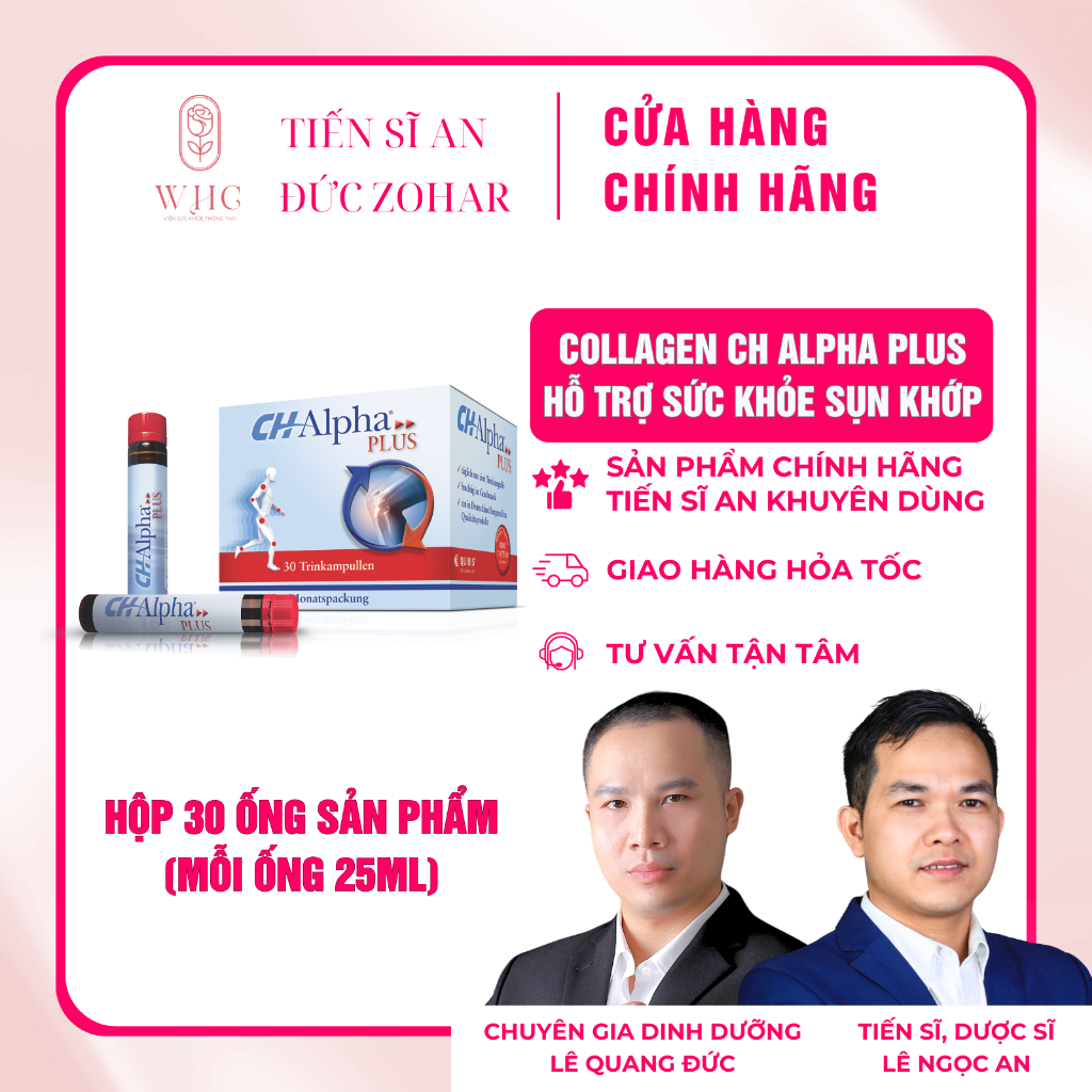 Ch Alpha Plus hydrolyzed Collagen helps improve and protect joint cartilage health (Box of 30 ...