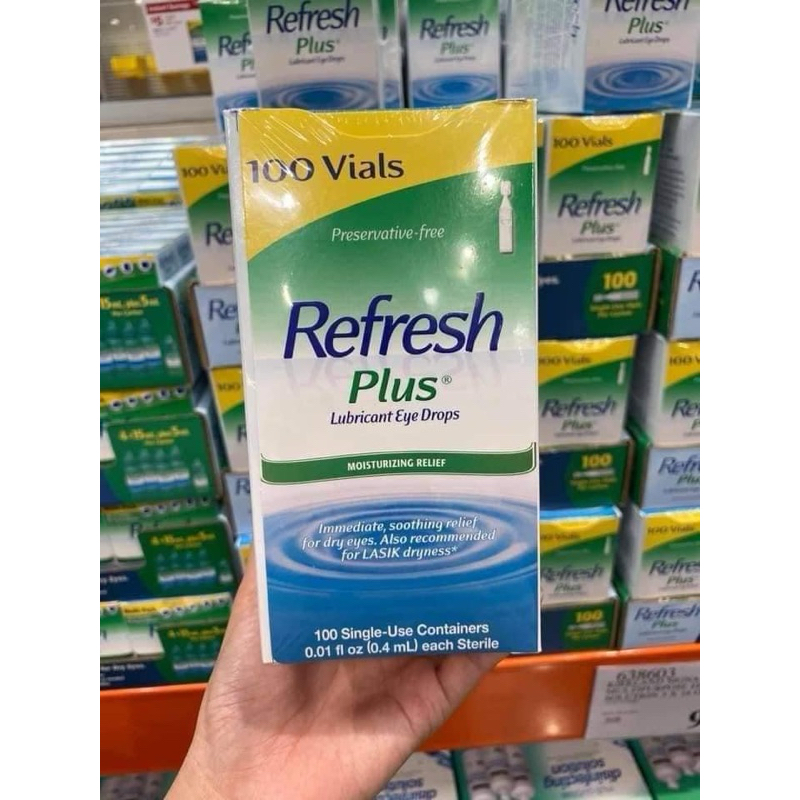 Refresh PLUS Lubricant Eye Drops instantly lubricates and moisturizes ...