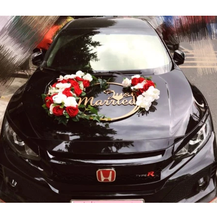 Alu Happy Wedding letters, Just Maried Wedding car decorations, Wedding ...