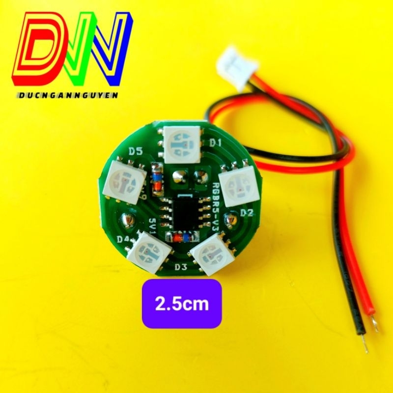 [25mm] Auto-Color Changing RGB Altar Lamp Led Circuit - Small 2.5cm ...