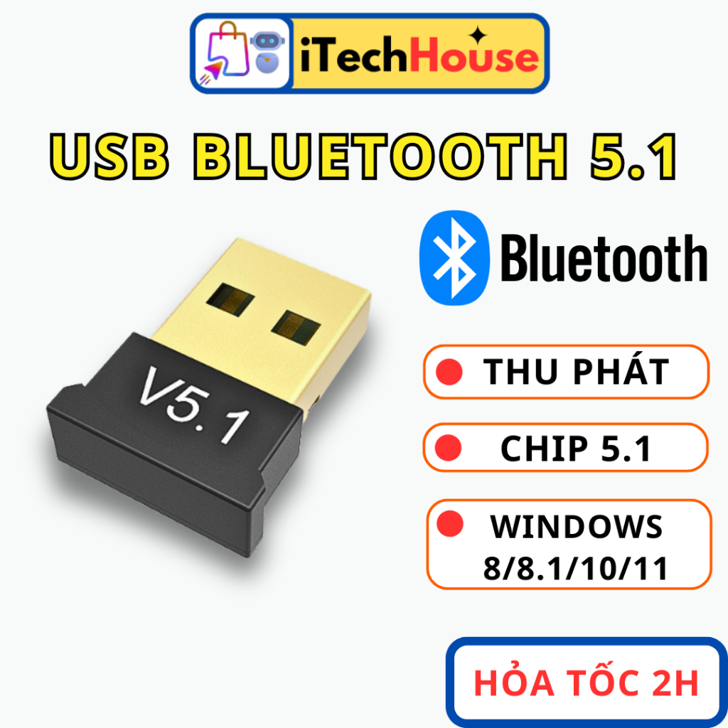 USB bluetooth 5.1 Dongle CSR, high-speed bluetooth transceiver for PC ...