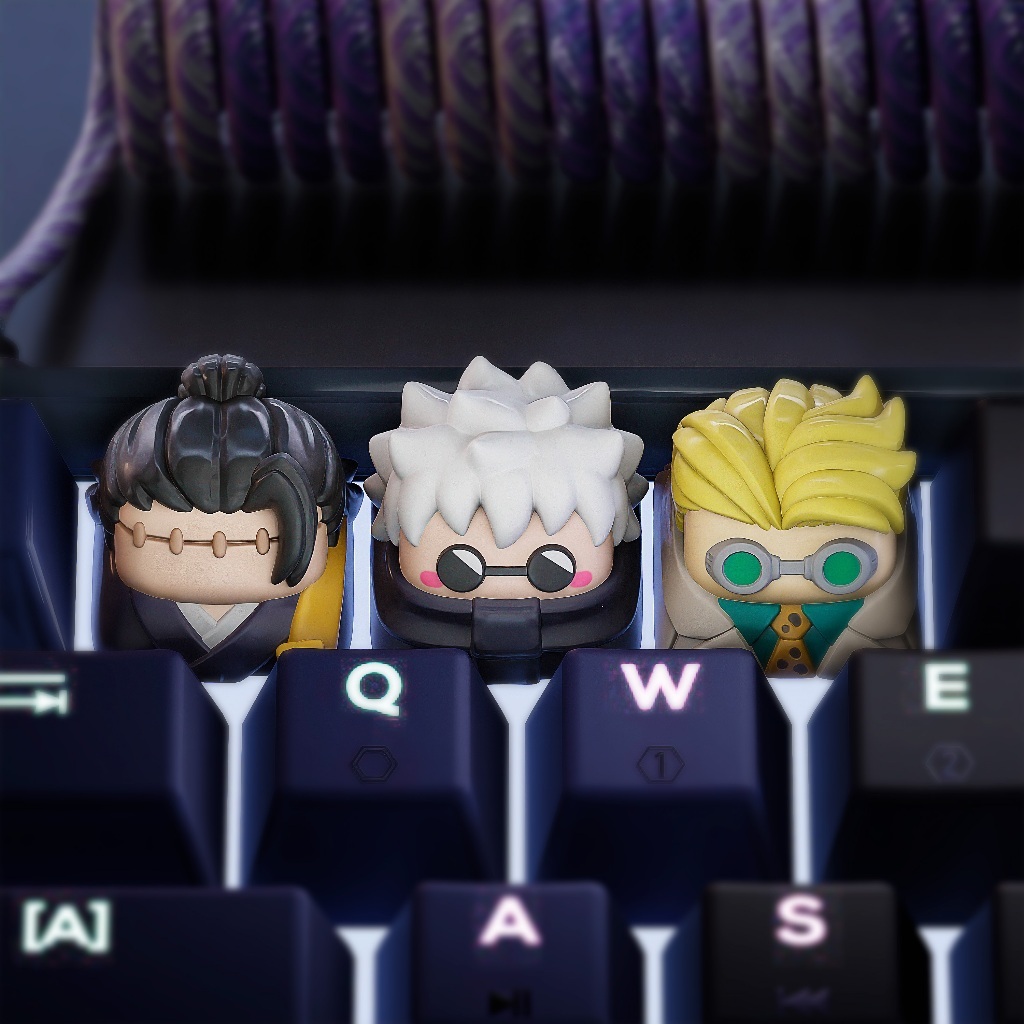 Jujutsu KAISEN KEYCAPS - GOJO KEYBOARD BUTTON - GETO - NANAMI | Shopee ...