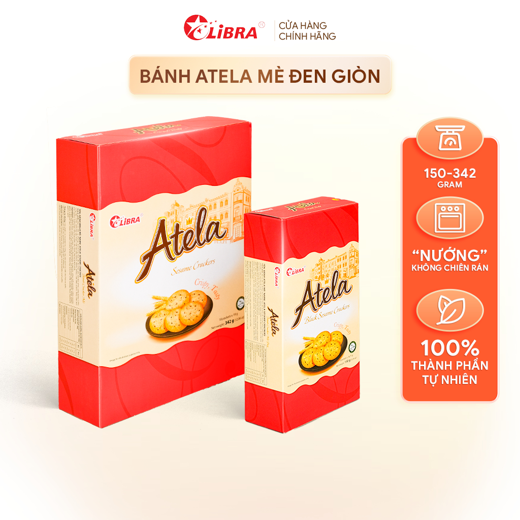 Atela Crispy Black Sesame Cracker - Healthy nutritious crunchy sweet ...