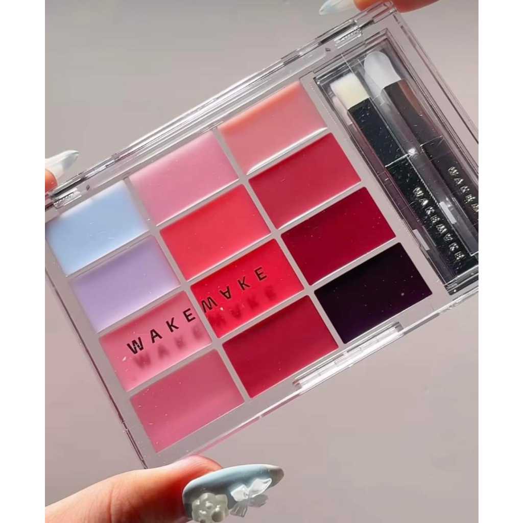 Wakemake Soft Coloring 12-Color Lipstick Palette 01 | Shopee Malaysia