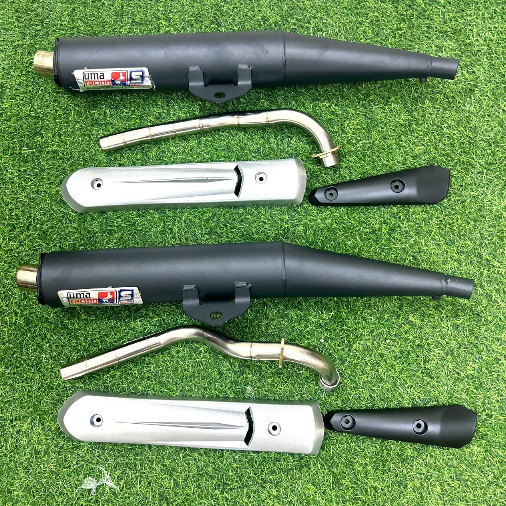 Uma, Uma Racing Exhaust Mounted with Wave Rs-Wave 110-Sirius Standard ...