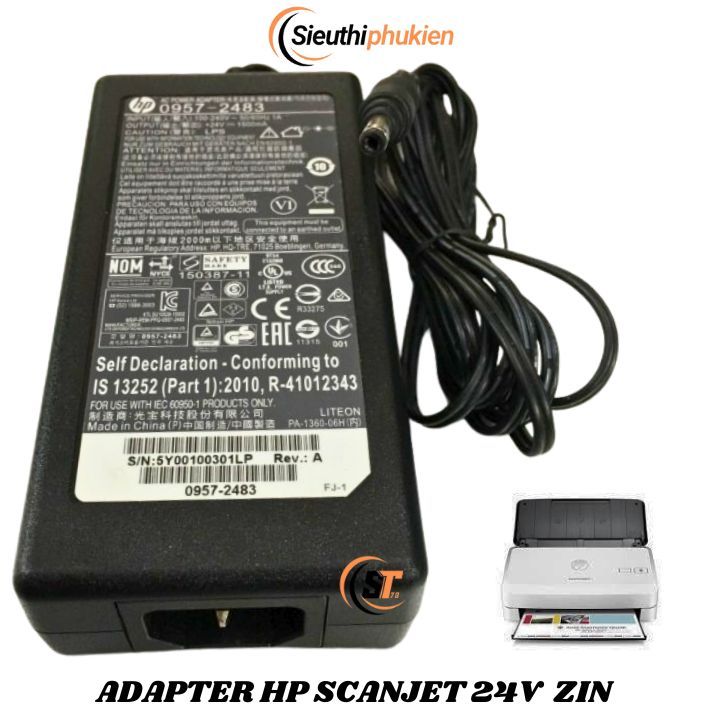 Genuine HP Scanjet Pro 2000 S1 24v 1500ma scanner power supply | Shopee ...