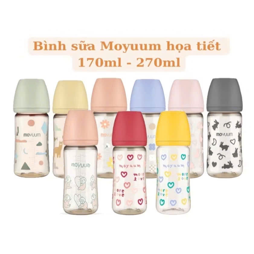 Moyuum milk bottles 170ml/270ml in all models with super soft nipples | Shopee Malaysia